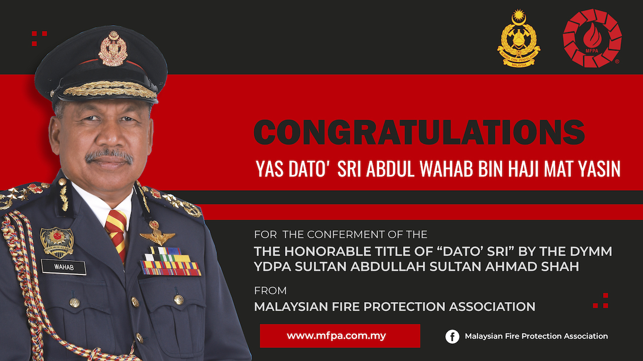 Congratulatory Message to YAS Dato' Sri Abdul Wahab bin Haji Mat Yasin ...